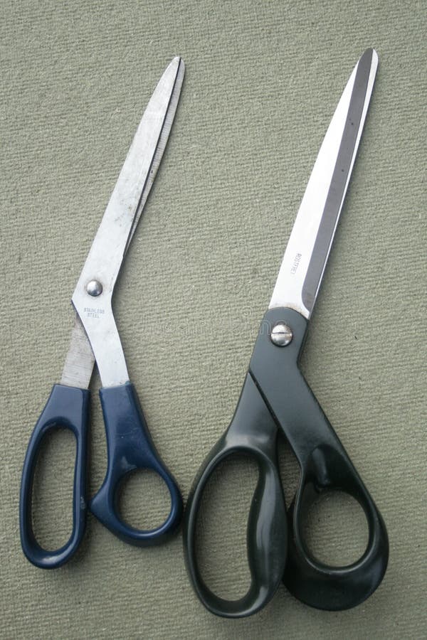 Two Scissors Placed in Parallel Stock Image - Image of september ...
