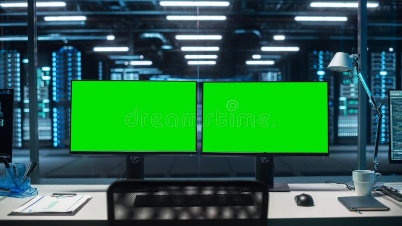 Two Screens Showing Advanced Neural Network. AI Analysis on Computer ...