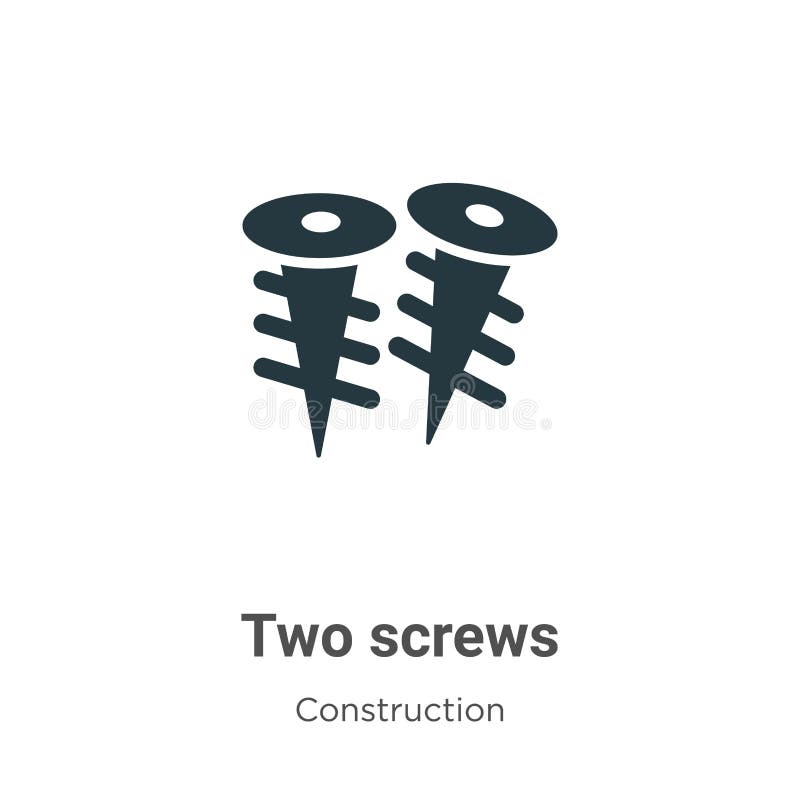 Screws symbol vector stock vector. Illustration of screws - 107190722