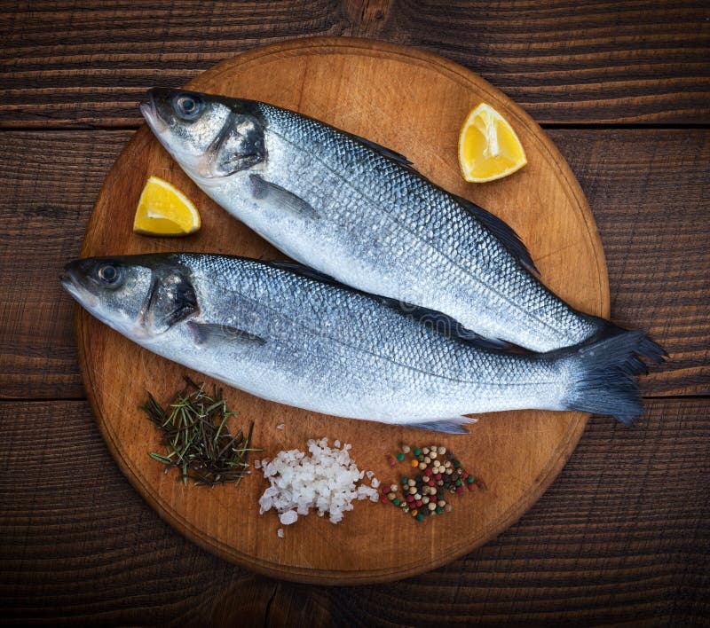 Two sea bass fish stock photo. Image of sale, nature - 96839938