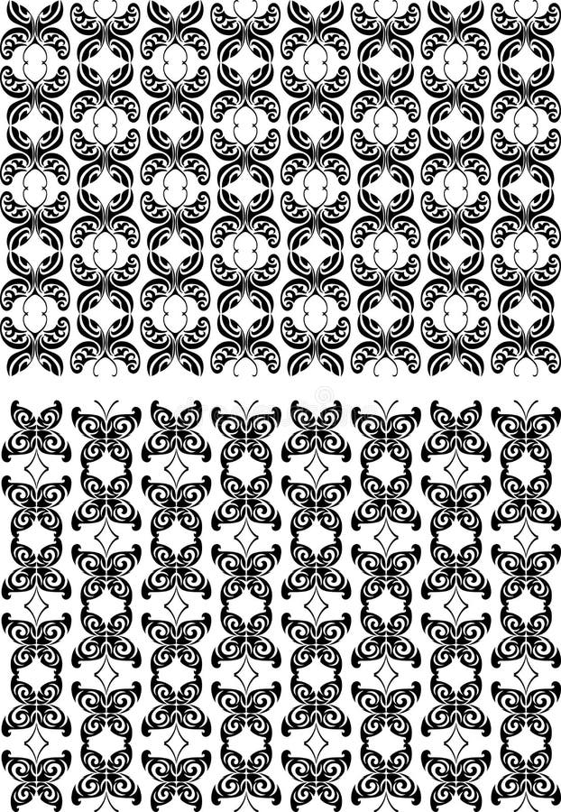 Two seamless patterns stock vector. Illustration of elegant - 26881759