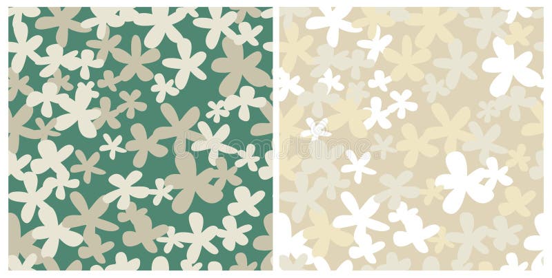 Two Seamless Retro Patterns Stock Vector - Illustration of color, cloth ...