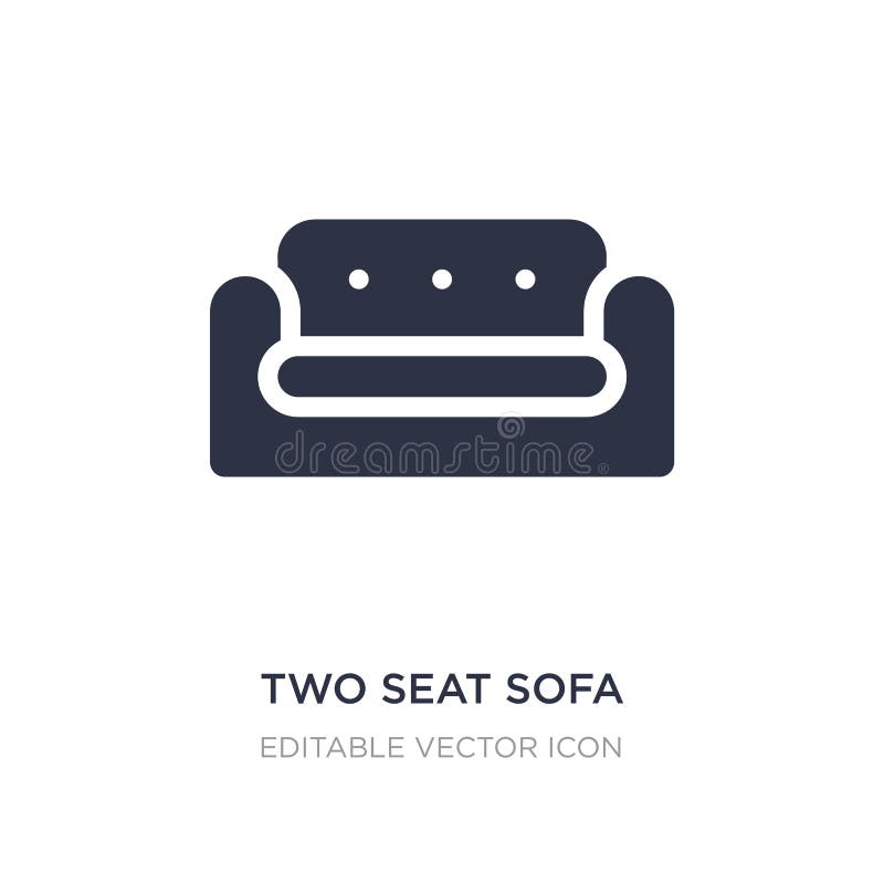 Two-seat sofa stock vector. Illustration of furniture - 217109172