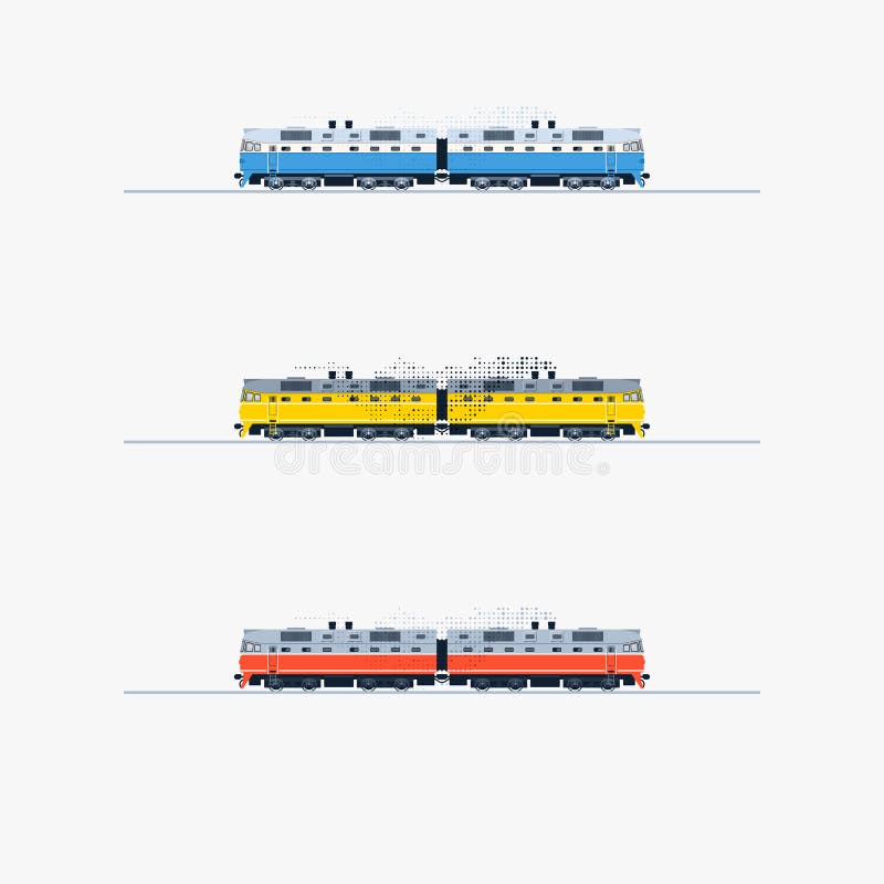 Side View Passenger Locomotive Stock Illustrations – 650 Side View ...