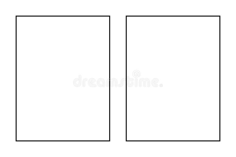 Two-Section Planning Chart for Data Comparison and Organization Stock ...