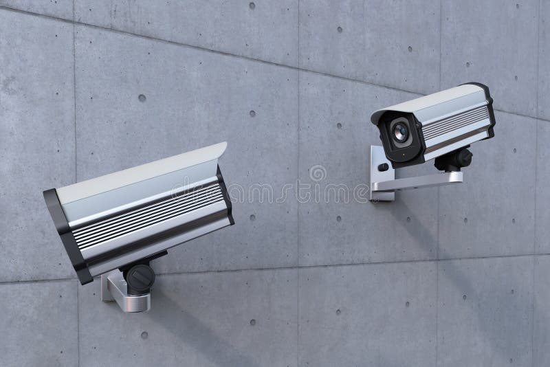25 Cctv Camera Watching You Stock Illustration - Illustration of ...