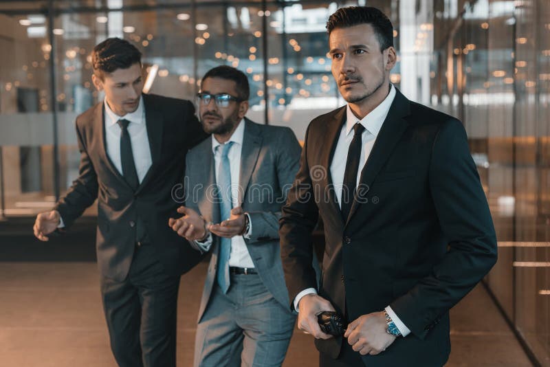 Security Guards Arresting Laughing Stock Image - Image of male ...