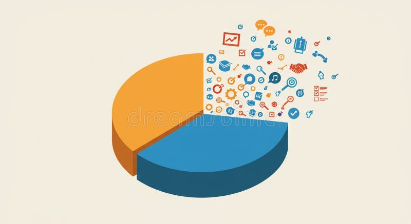 Two Section Pie Chart Stock Illustrations – 184 Two Section Pie Chart ...