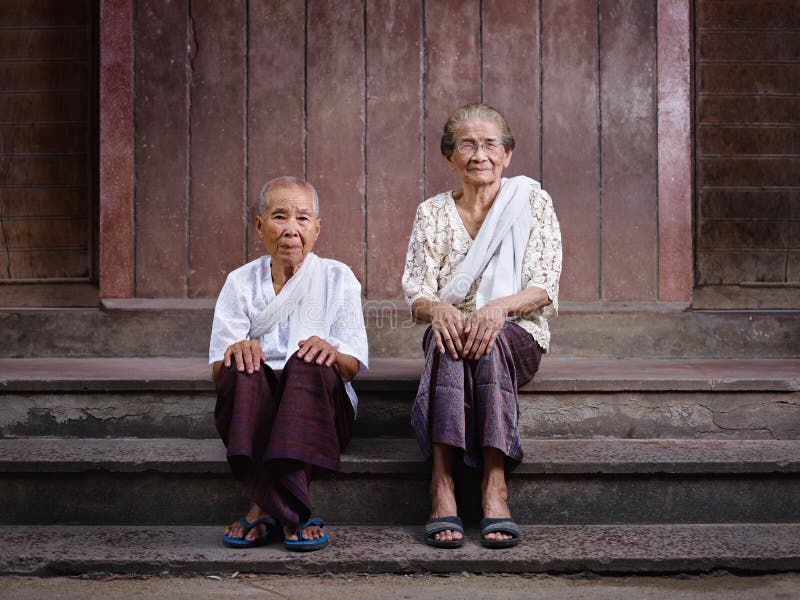 Two Old Lady Friends