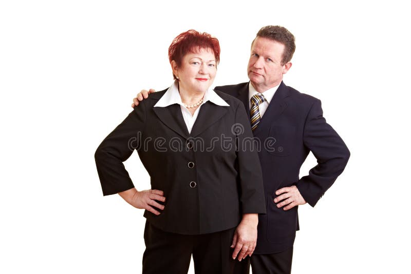 Two Senior People in Business Suits Stock Photo - Image of economy ...