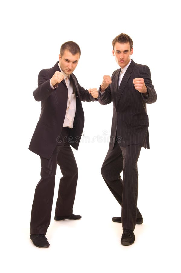 Two serious businessmen stock photo. Image of charge, clerk - 5748160