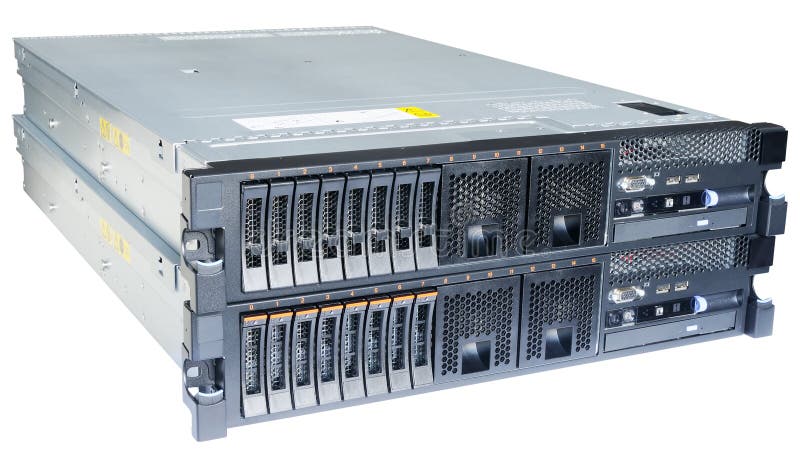 Stacked servers isolated stock photo. Image of view, drive - 89354592