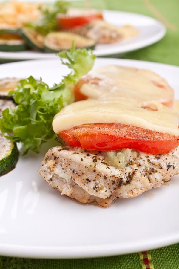 Two Servings of Chicken Breast Stock Image - Image of meal, chicken ...