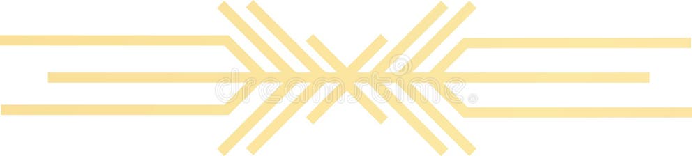 Two Sets of Triple Parallel Horizontal Lines Converging and Diverging ...