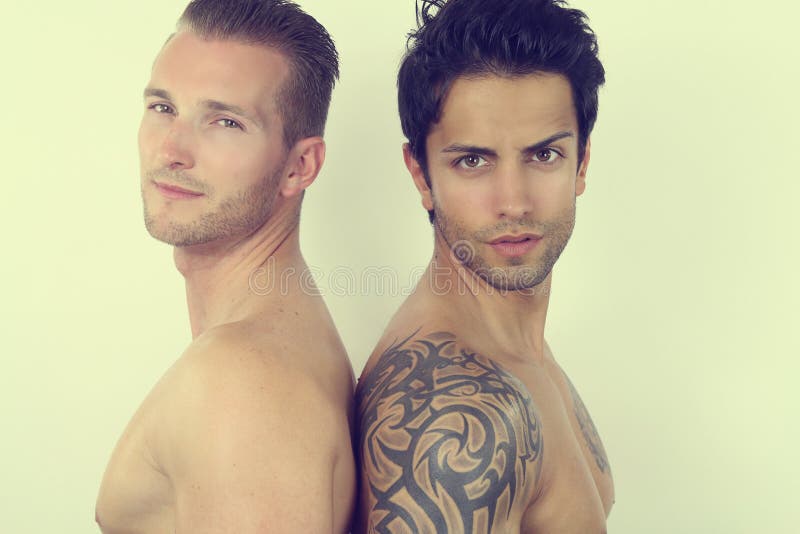 Men - Two Handsome Guys on the Beach Stock Image - Image of male ...