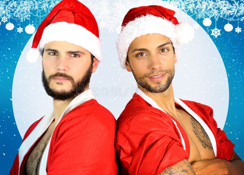 Two santa stock image. Image of santa, sensual, smiling - 44968695