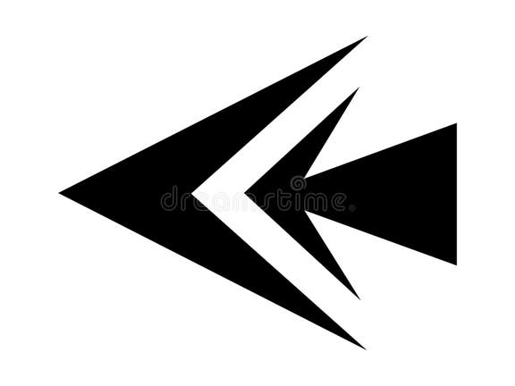 Two sharp arrows stock illustration. Illustration of logo - 371959774