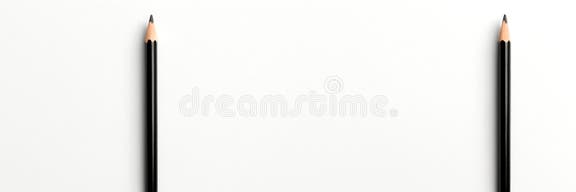 Two Sharpened Pencils Spark Creativity Stock Illustration ...