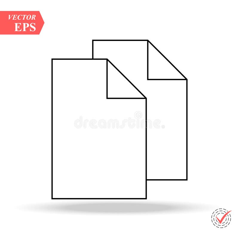 Two Sheets Icon. Element of Simple Icon for Websites, Web Design ...