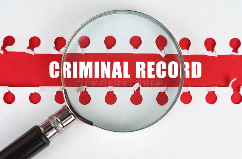 Between Two Sheets from a Notebook on a Red Stripe with the Inscription ...