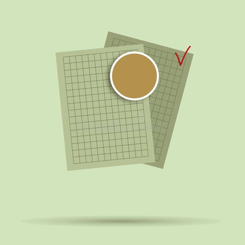 Two sheets of paper stock illustration. Illustration of white - 52041811