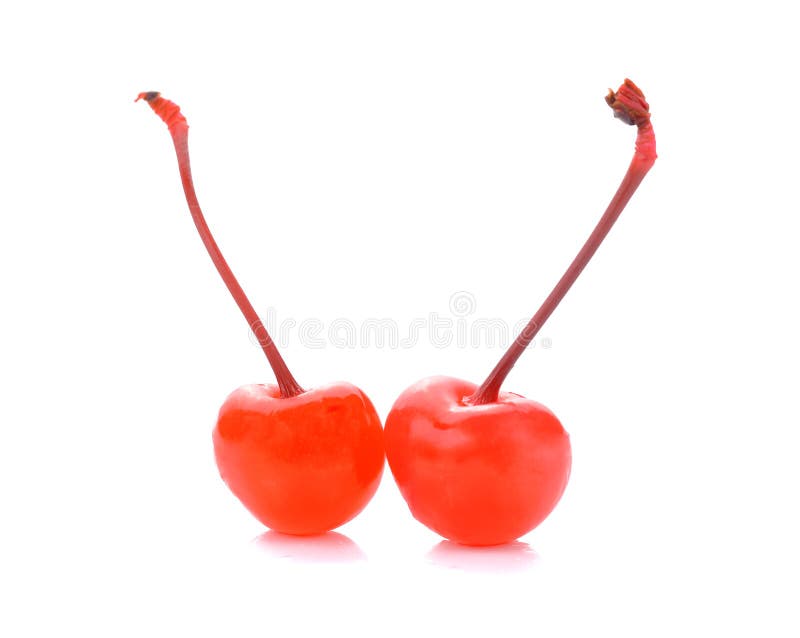 Two Sherry Isolated on White Background Stock Photo - Image of ...