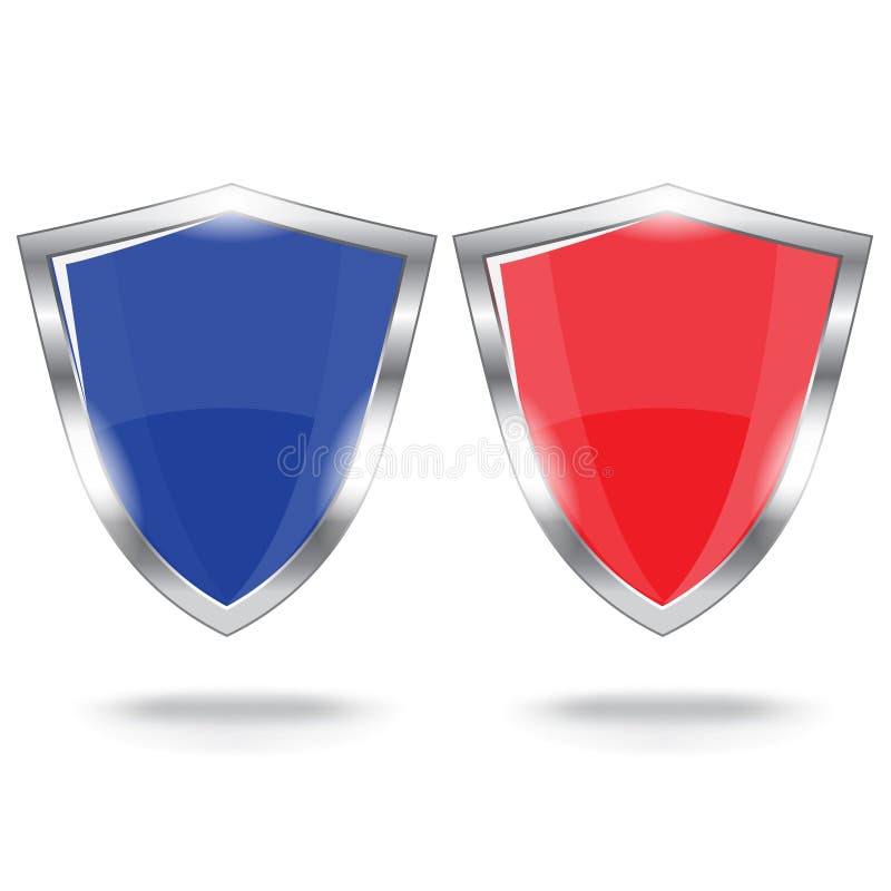 Two shield icons stock vector. Illustration of protection - 126537140