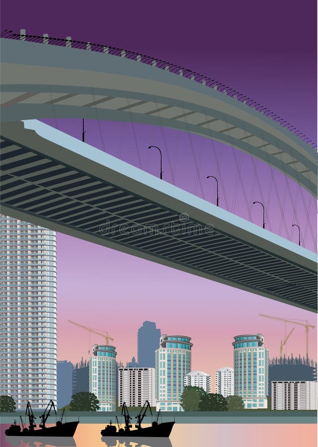 River Under Bridge Stock Illustrations – 201 River Under Bridge Stock ...