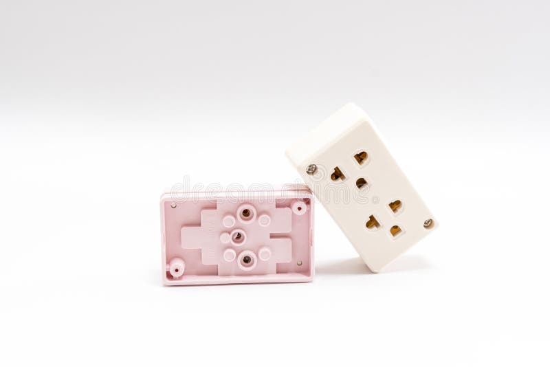 Two Side of AC Power Plugs and Sockets Stock Photo - Image of equipment ...