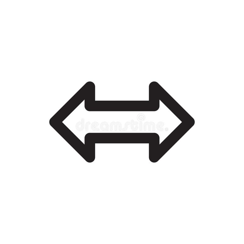 Two Side Icon, Vector Illustration Stock Vector - Illustration of sign ...