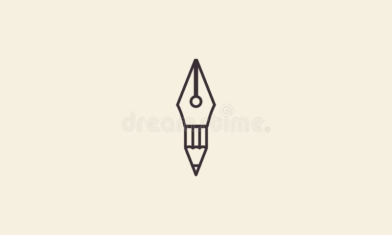 Two Side Pen Logo Symbol Vector Icon Graphic Design Illustration Stock ...