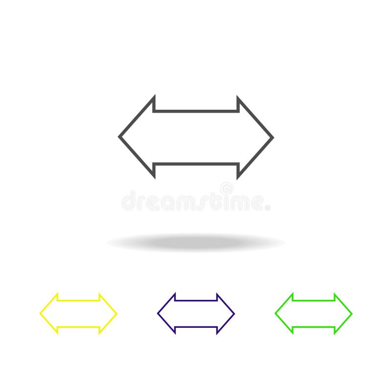 Two-sided Arrow Icon. Thin Line Icon for Website Design and Development ...