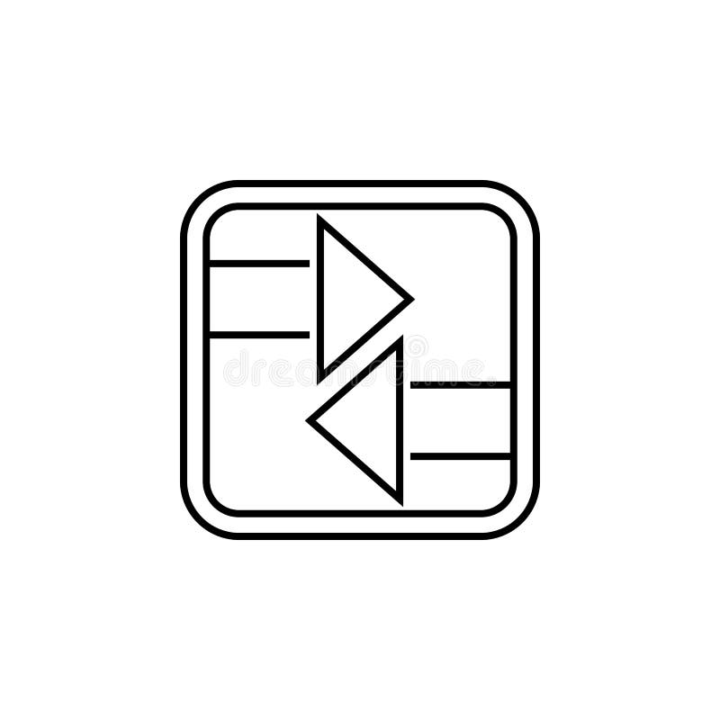 Two-sided Arrow Icon. Thin Line Icon for Website Design and Development ...