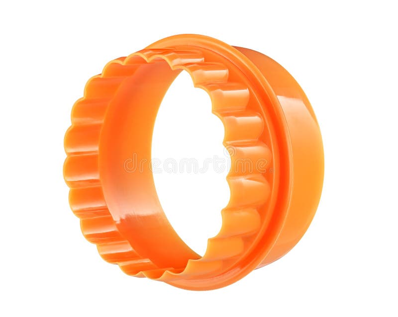Two-sided Orange Round Cookie Cutter, Cut Out Stock Image - Image of ...