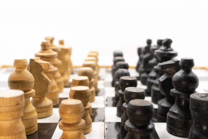 Two Sides of Chess Pieces with Black Kings and White Kings and Their ...