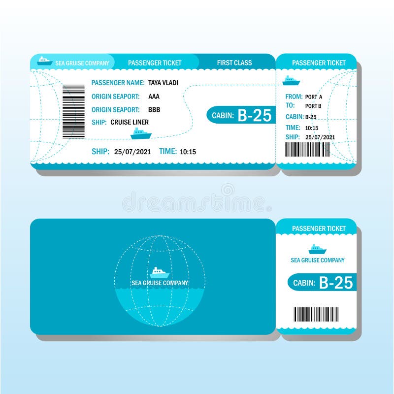 Plane Ticket Template Stock Illustrations – 7,592 Plane Ticket Template ...