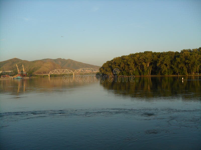 Two Sides of the Same River Stock Image - Image of filter, lake: 184572973