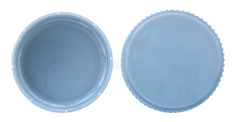 Isolated Silver Platic Bottle Cap Both Sides Stock Photo - Image of ...