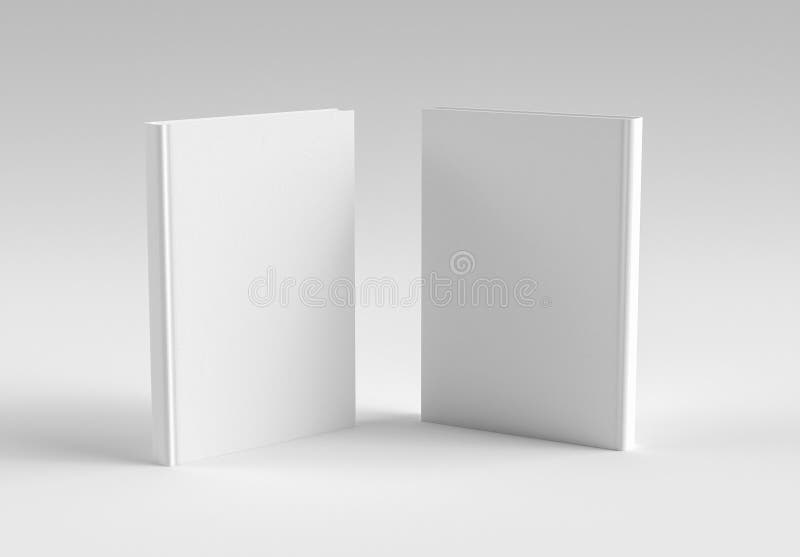Two Sides of Vertical Book Mockup Stock Illustration - Illustration of ...