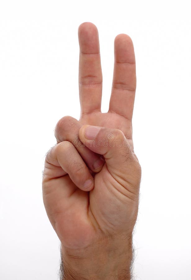 Two sign stock photo. Image of hand, business, signal - 7107792