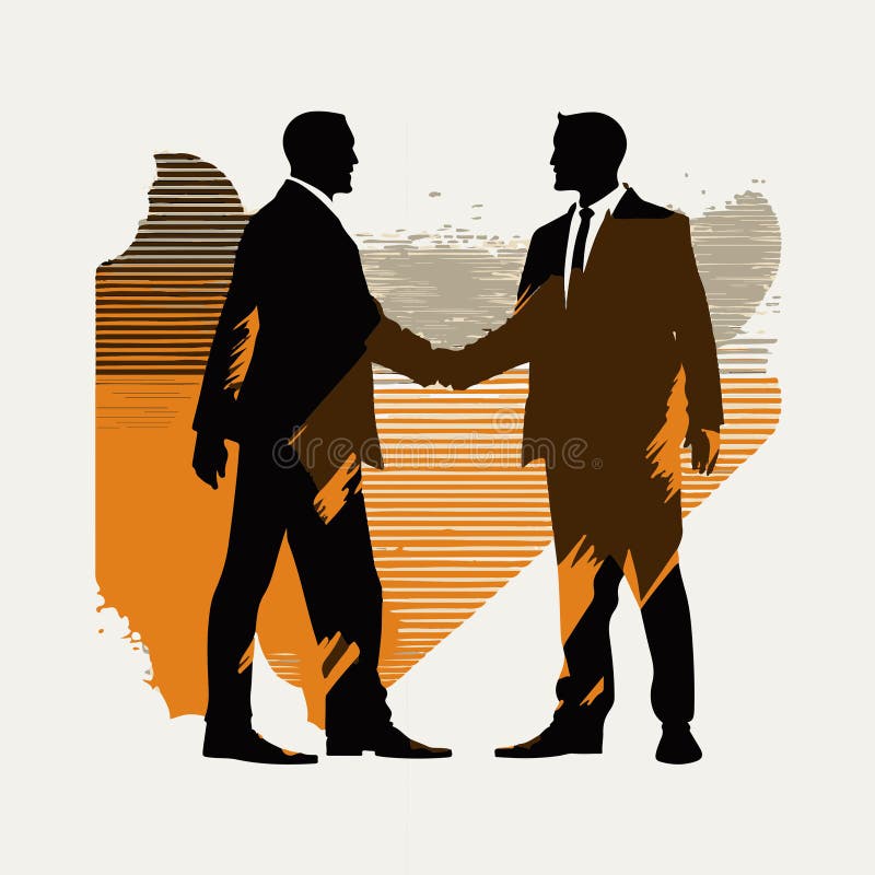 Two Silhouette Businessman Hand Shake, Business Man Handshake Agreement ... Two Silhouette Businessman Hand Shake, Business Man Handshake Agreement ...