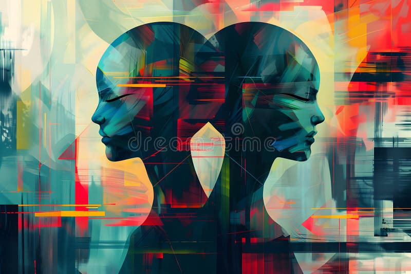 Two Heads Communication Stock Illustrations – 707 Two Heads ...