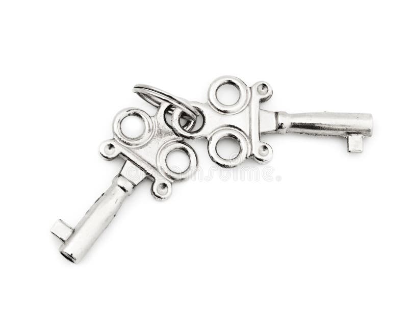 Two silver keys stock image. Image of color, background - 12474507