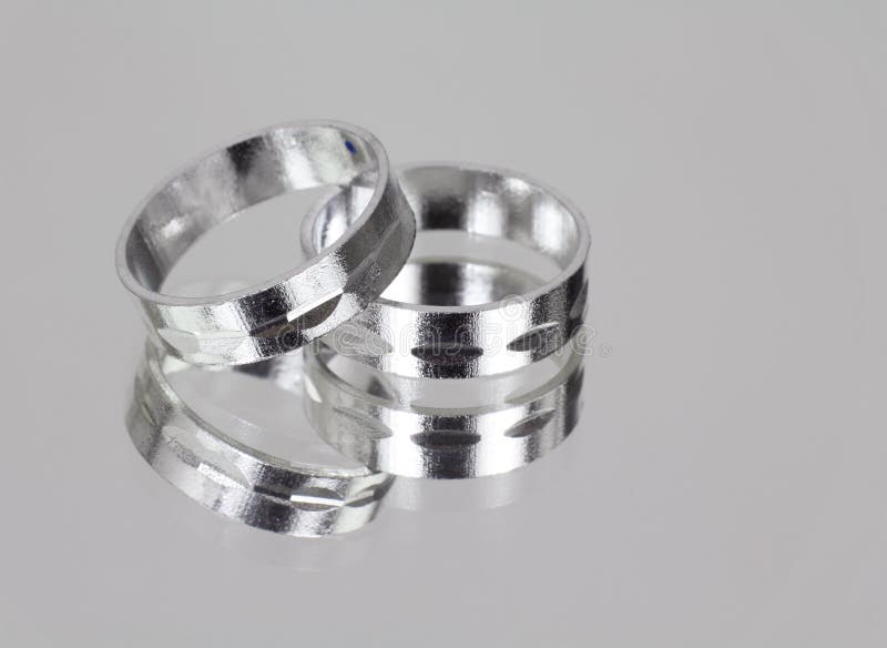 Two silver rings stock image. Image of jewelry, silver - 17724365