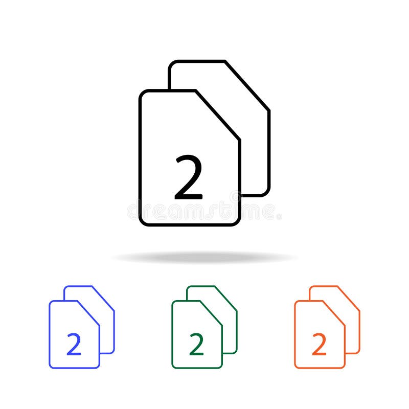 Two Sim Cards Icon. Elements of Simple Web Icon in Multi Color. Premium ...