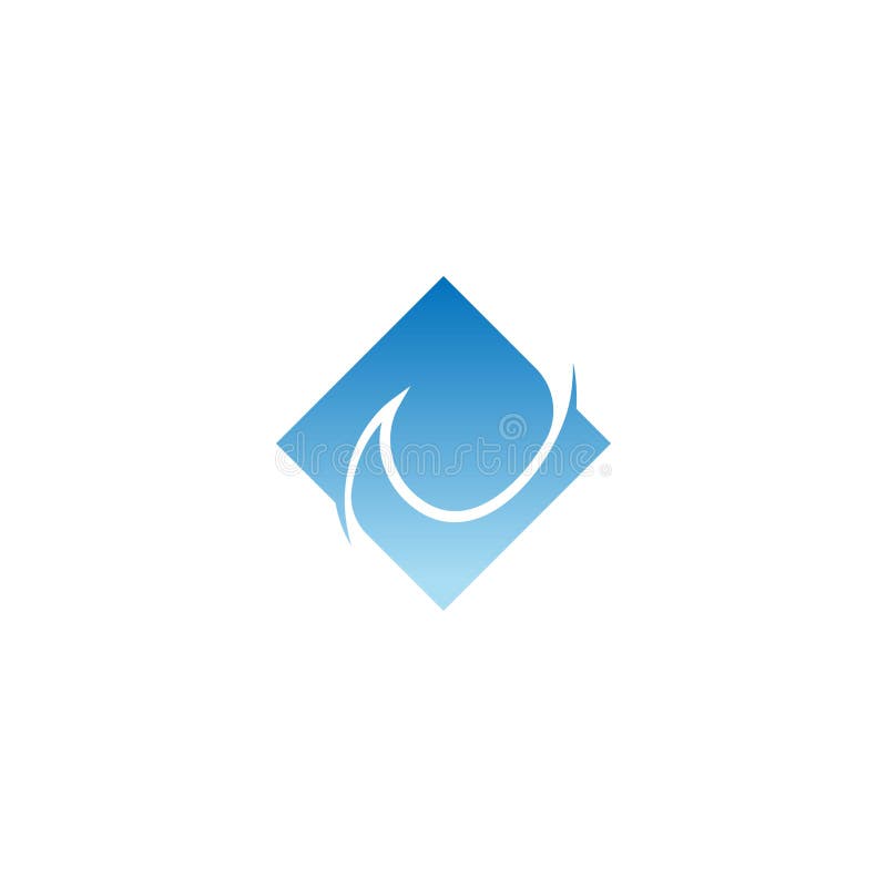 Two Simple Water Wave Lines Illustration Logo Icon Stock Illustration ...