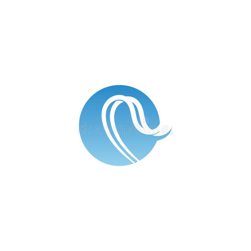 Two Simple Water Wave Lines Illustration Logo Icon Stock Illustration ...