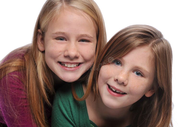 Two Young Sisters stock image. Image of buddies, model - 21946399