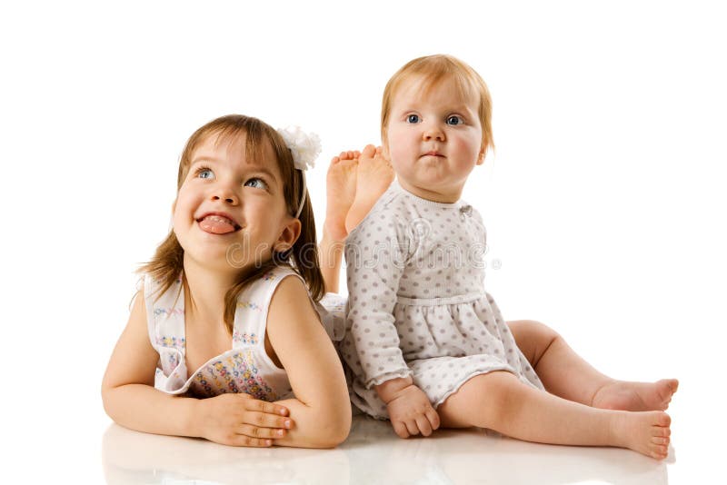 Two Sisters stock photo. Image of casual, happy, offspring - 18663544