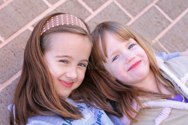 Two sisters stock photo. Image of heart, happy, bright - 4919734